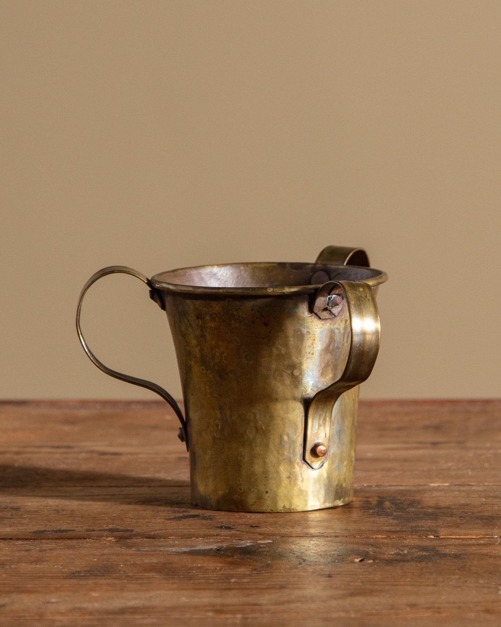 19th Century Three Handled Hand Made Brass Loving Mug – Lone Fox