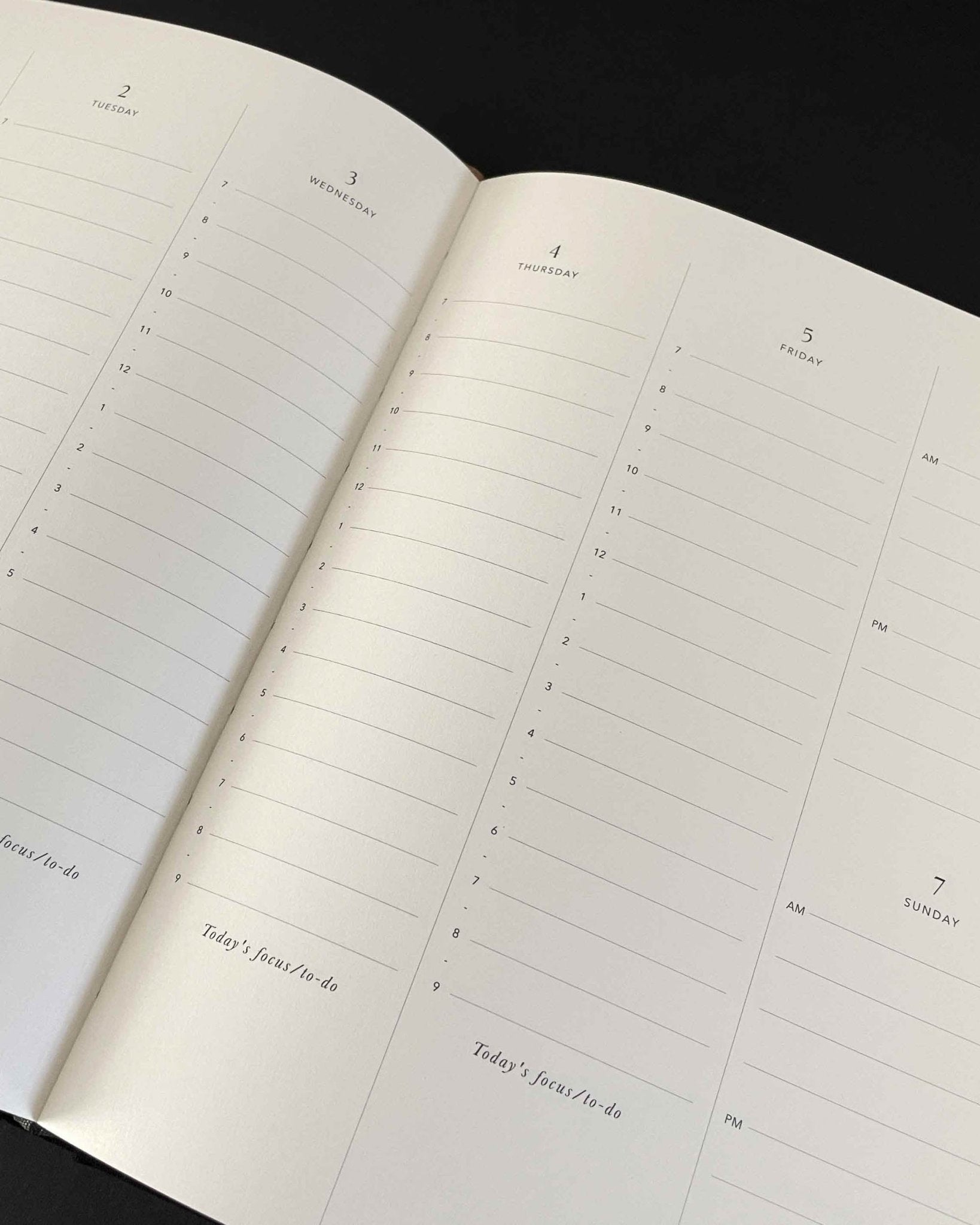 2023 Weekly Planner - Black Cloth – Lone Fox