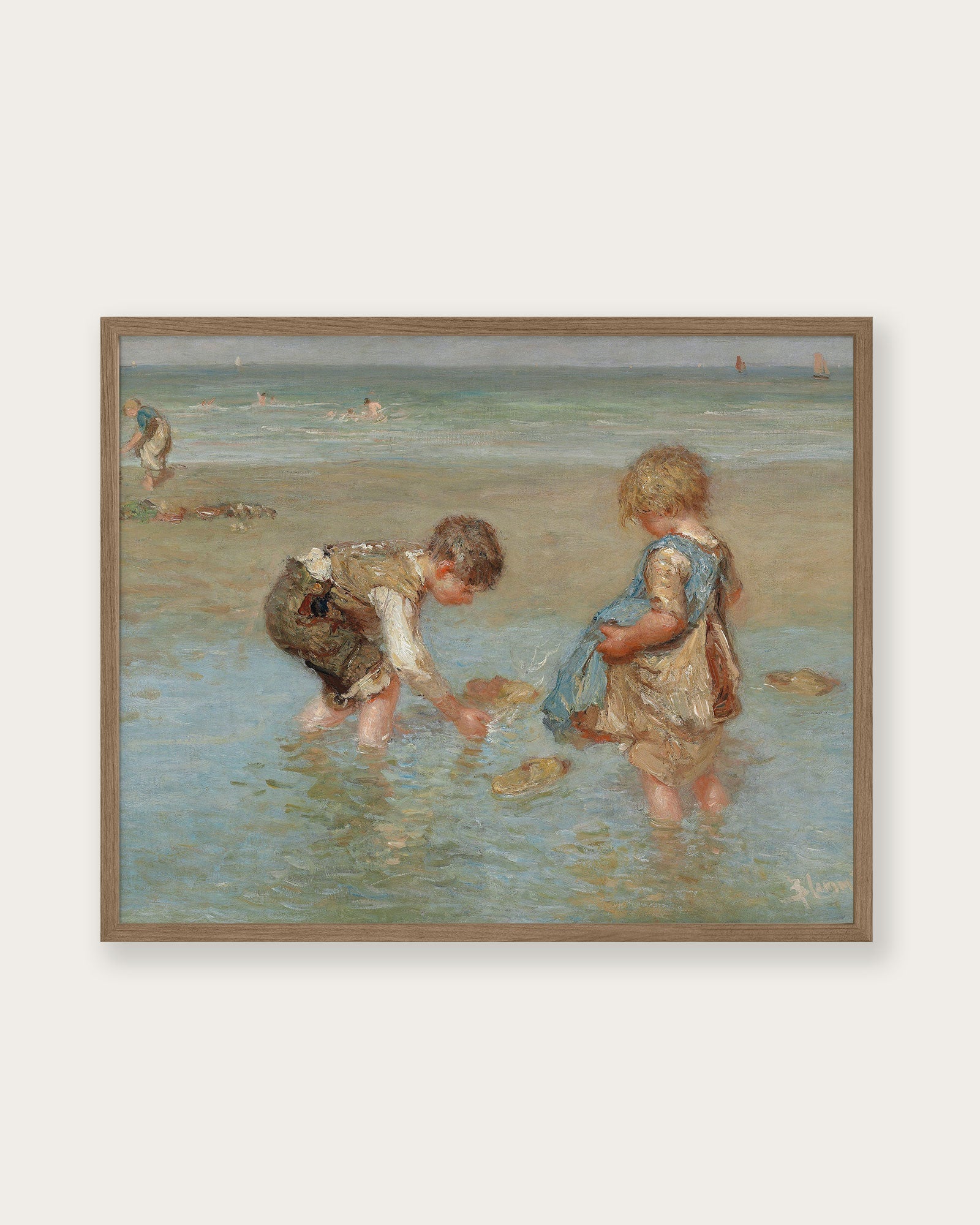 "A Day At The Beach" Art Print – Lone Fox