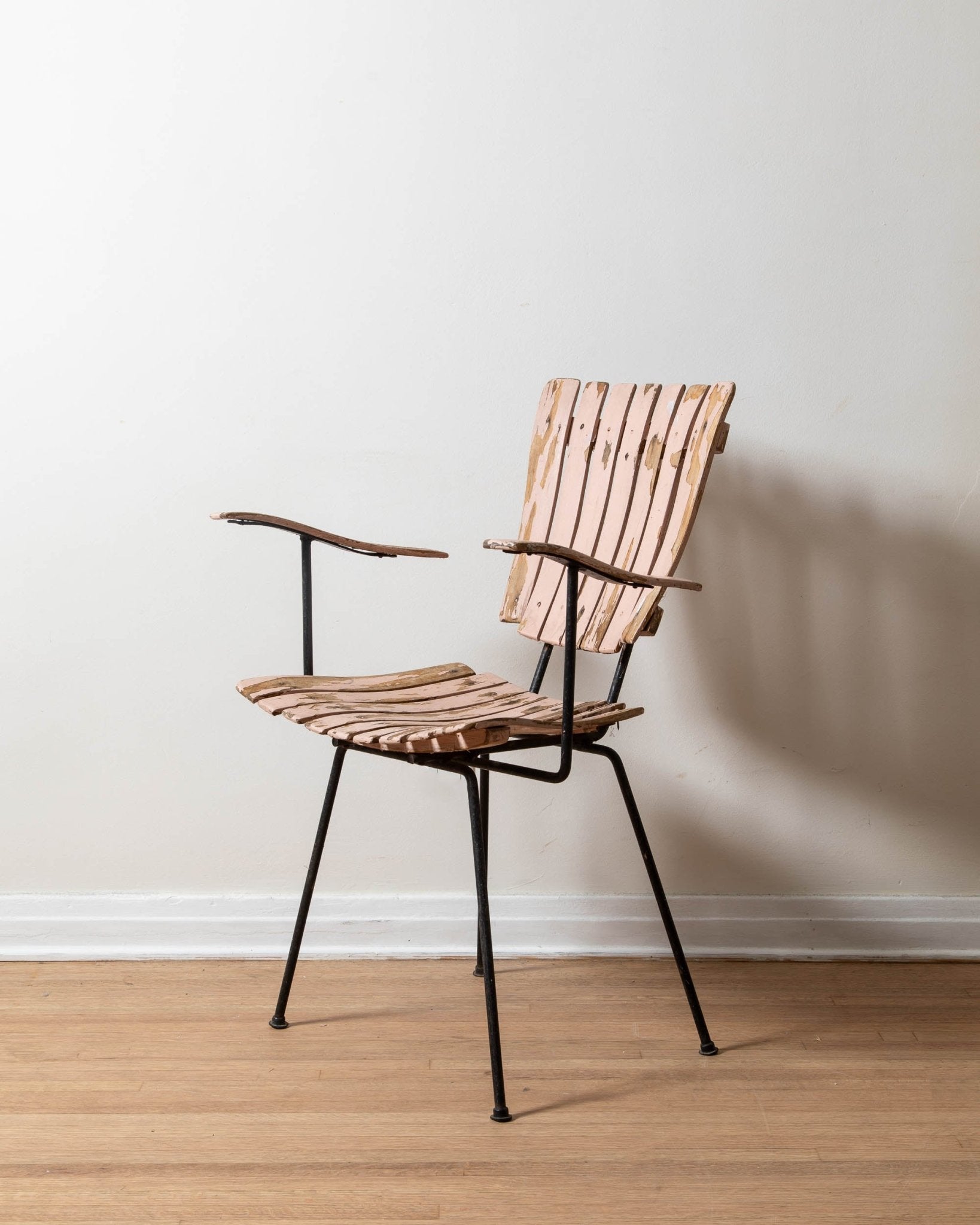 Arthur Umanoff Pink Painted Chair w/ Arms – Lone Fox