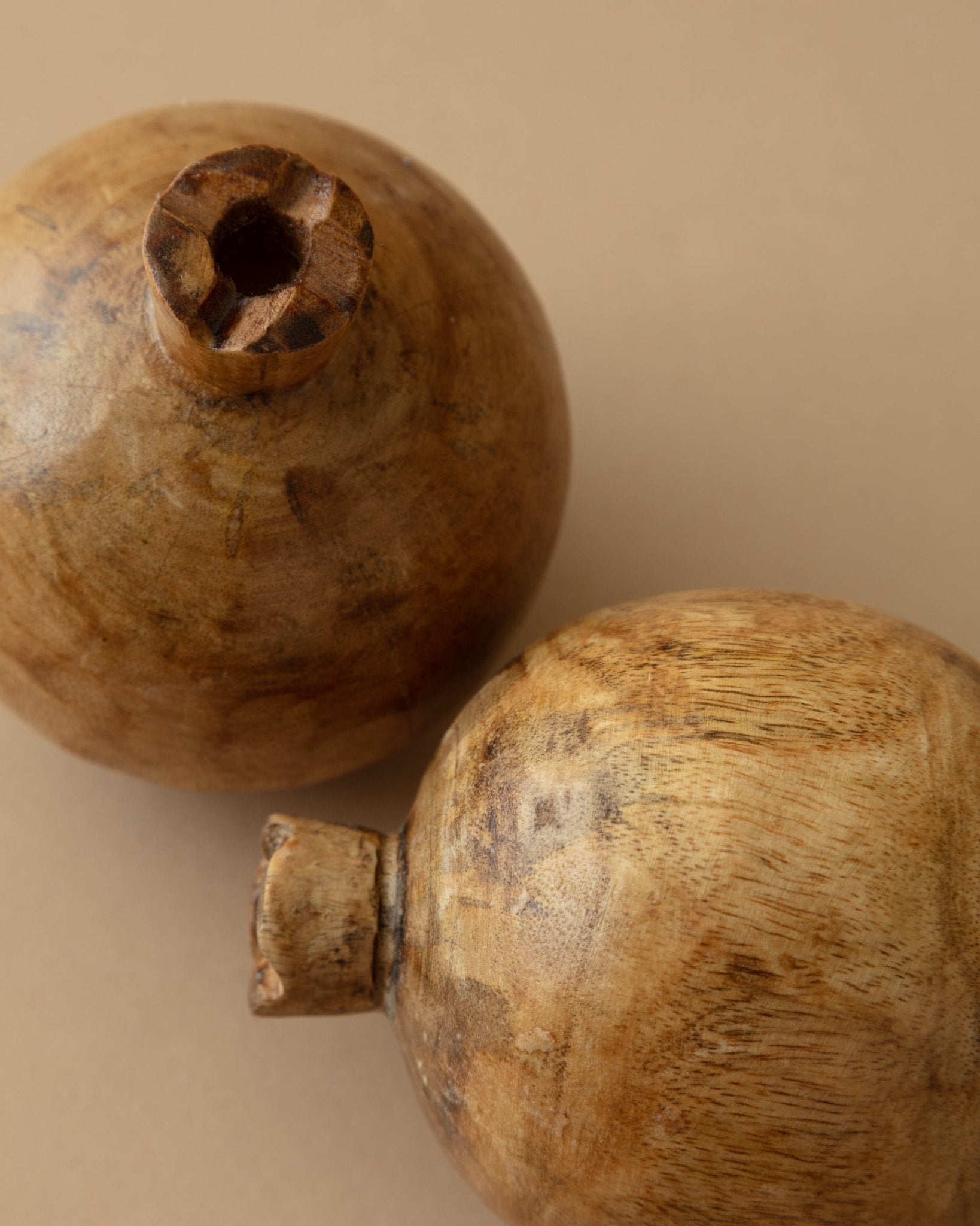 Carved Mango Wood Pomegranate – Lone Fox