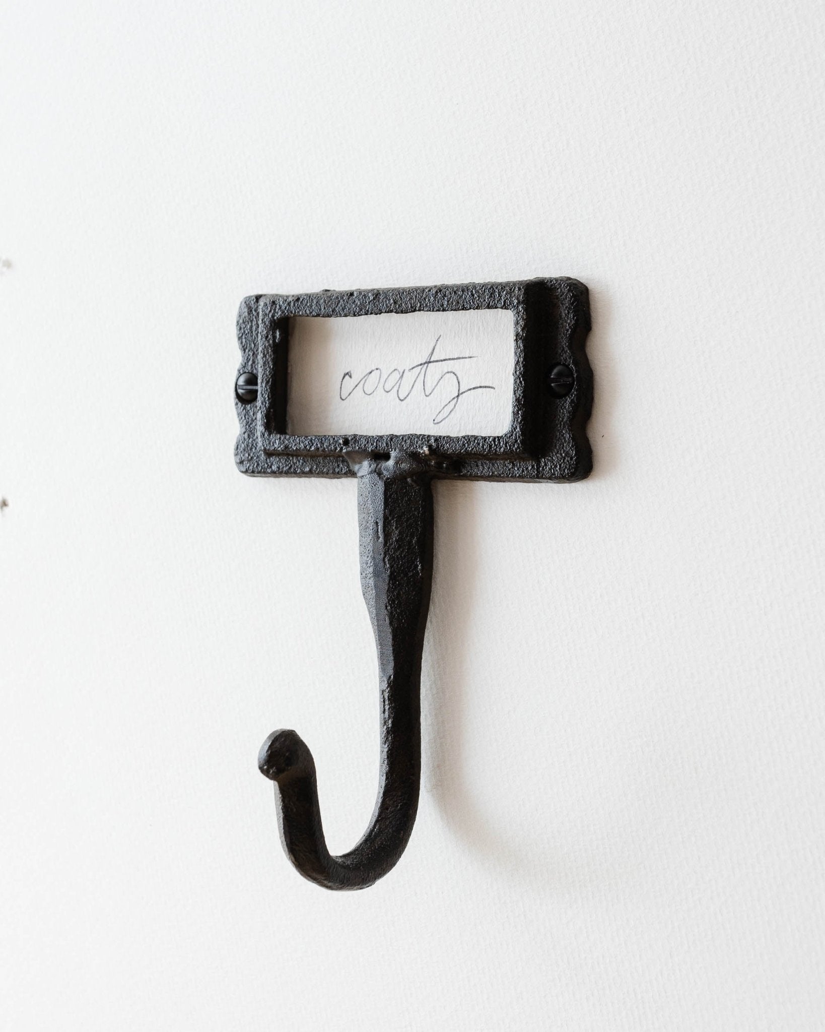 Iron Name Plate Wall Hook – Lone Fox