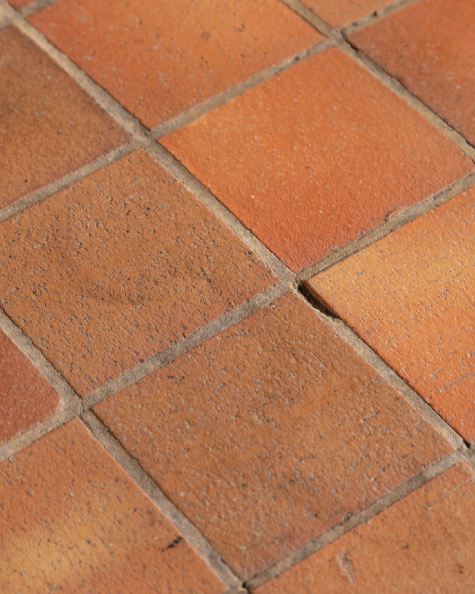 Large French Terracotta Tile Top Console / Dining Table, 1970's – Lone Fox