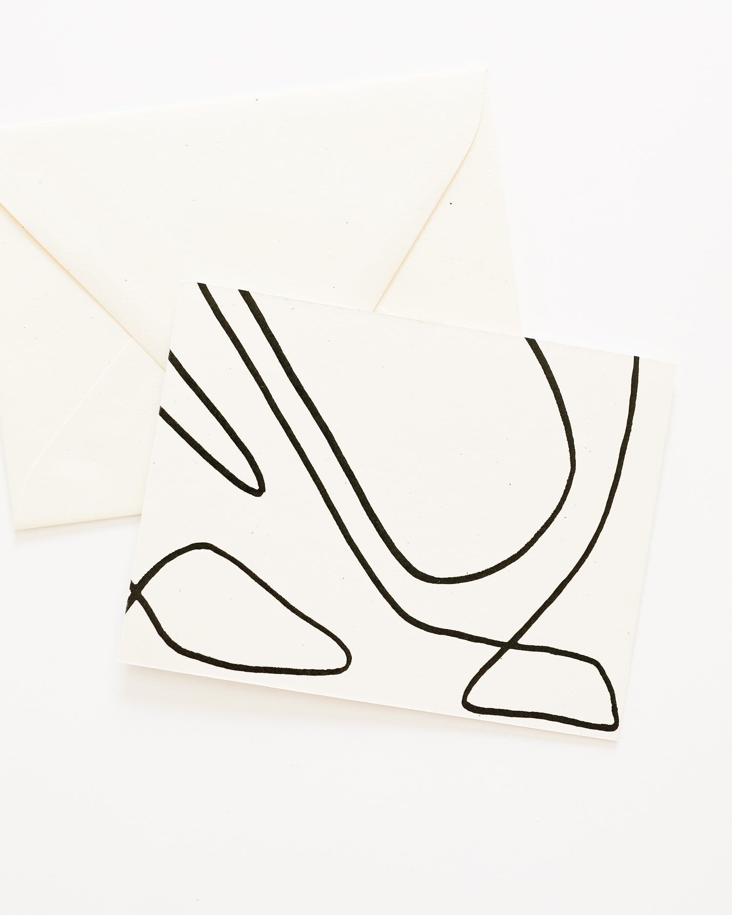 Line Art Card – Lone Fox