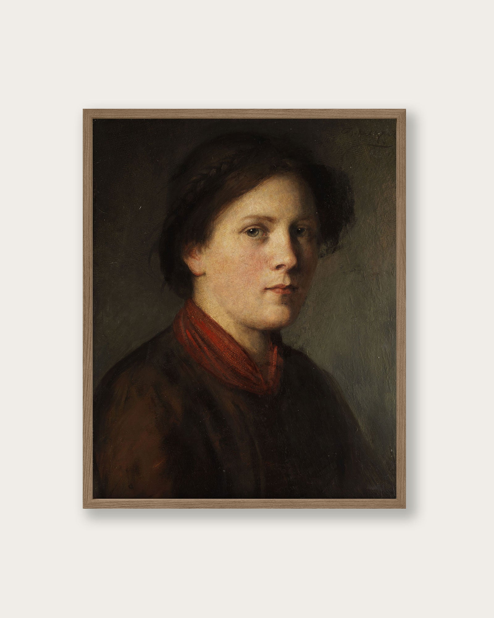 "Merlot Scarf" Art Print – Lone Fox