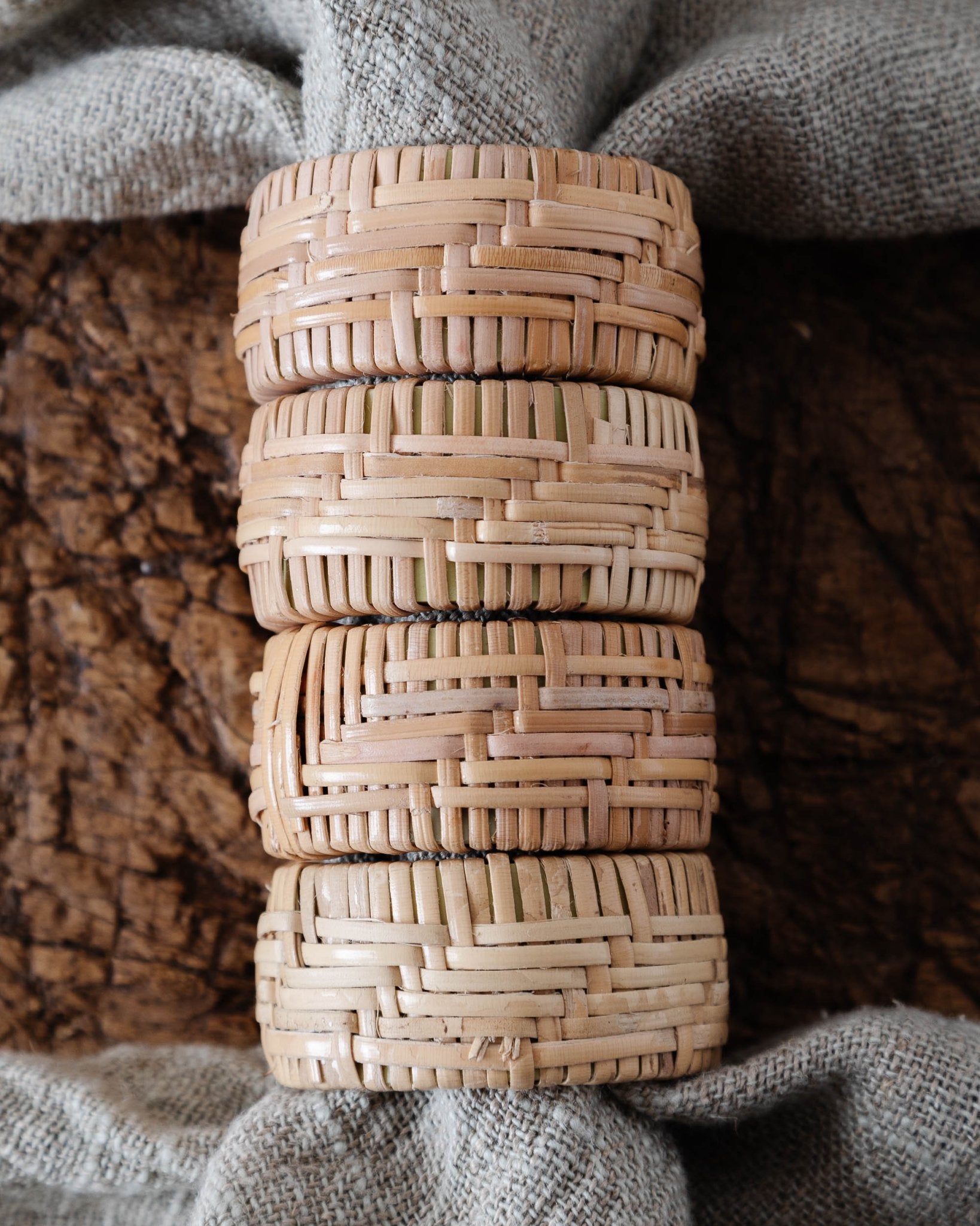 Rattan Napkin Rings (Set of 4) – Lone Fox