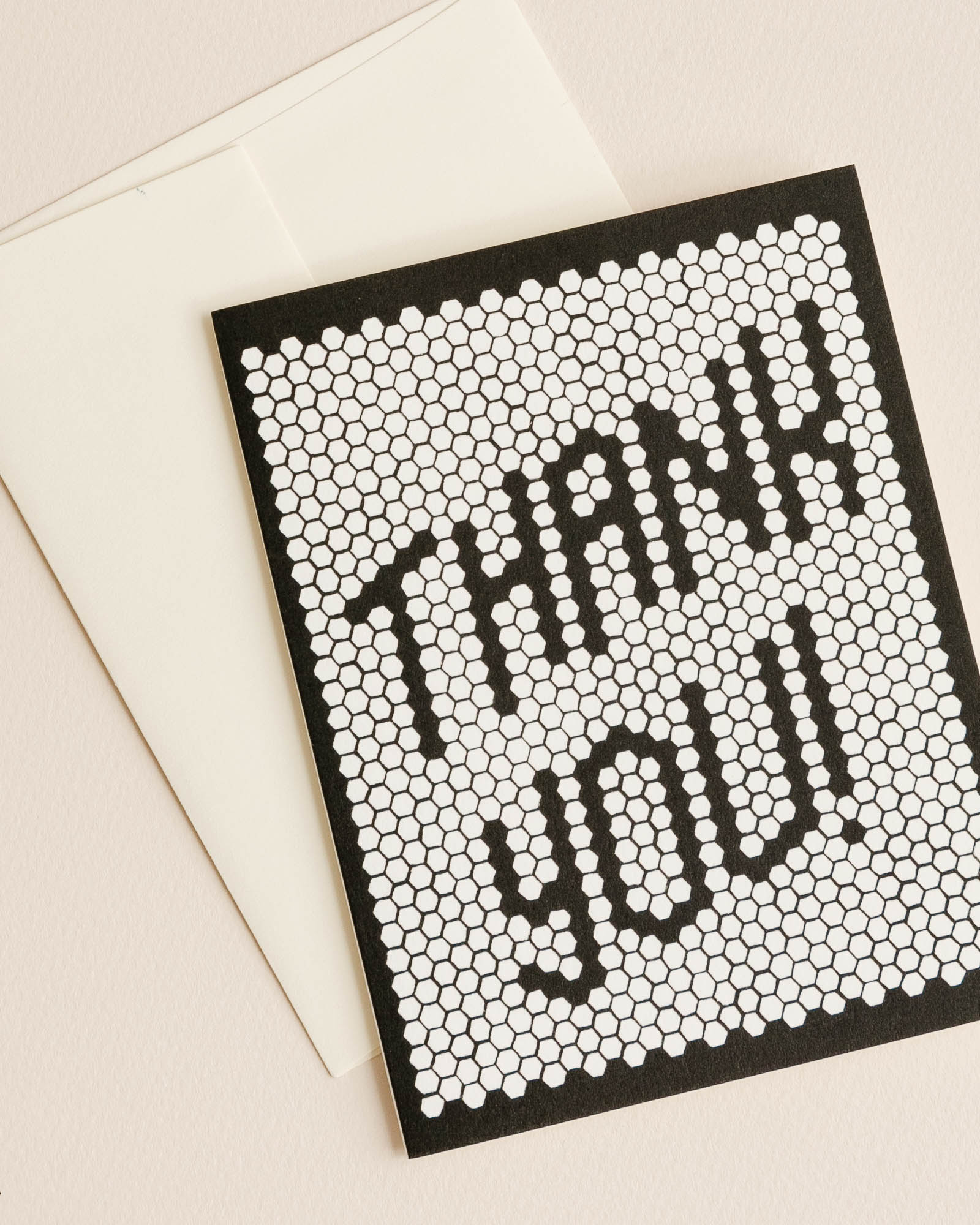 Retro Tile Thank You Card – Lone Fox