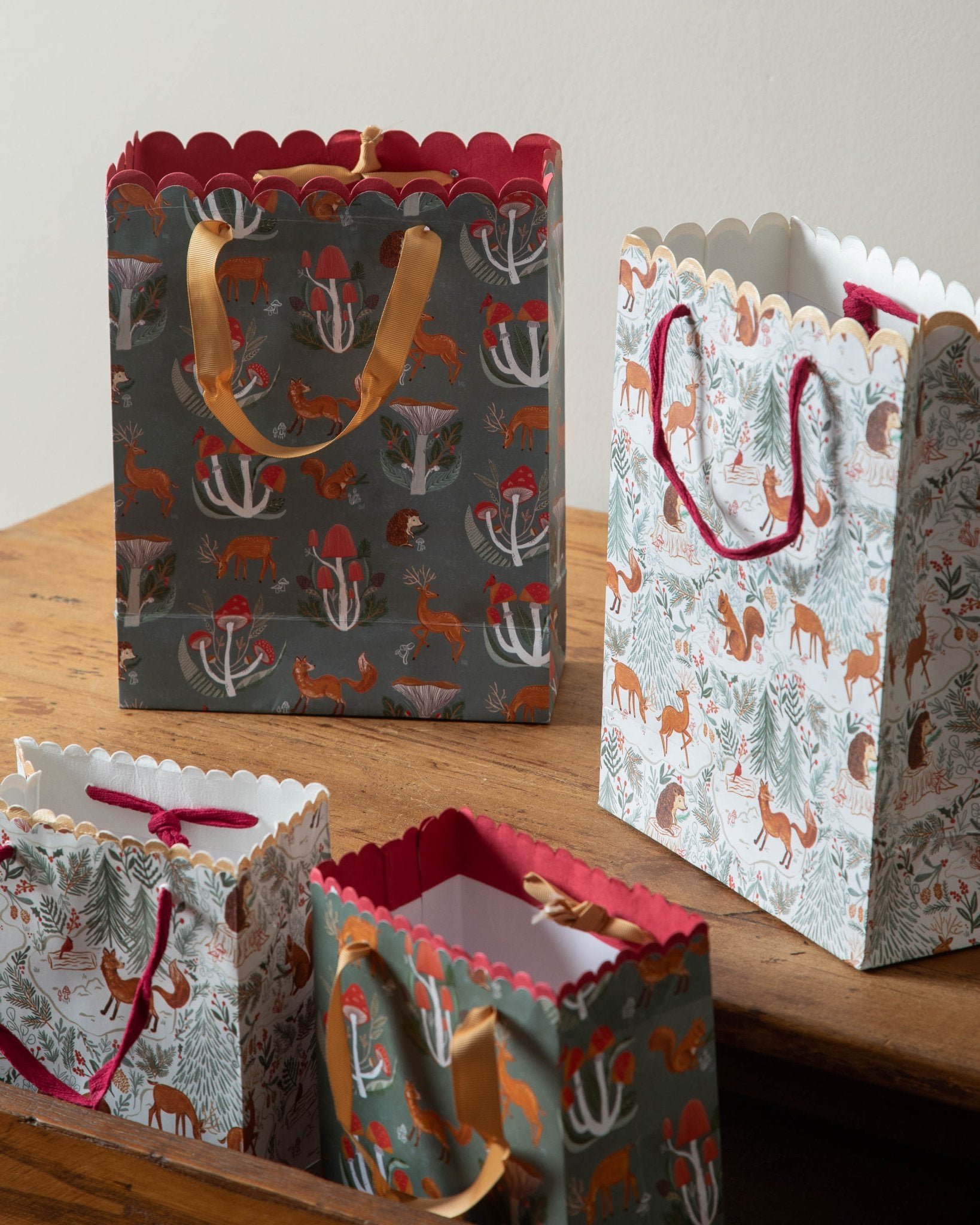 Woodland Animals Recycled Paper Gift Bags (set of 4) – Lone Fox
