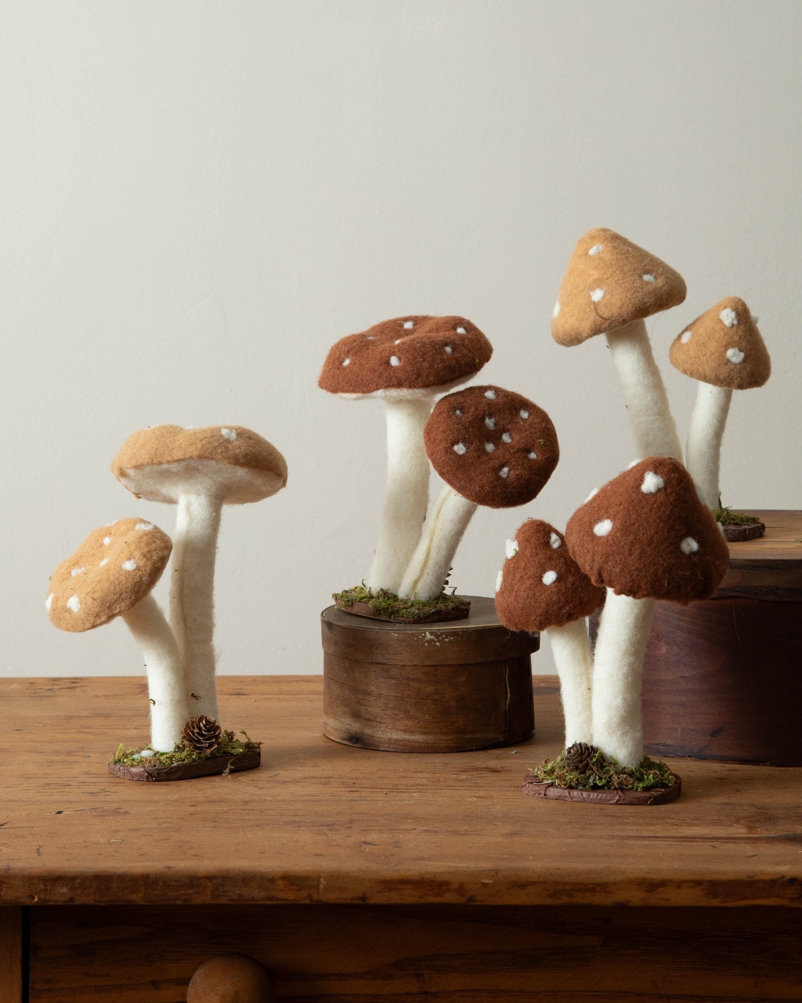 Woodland Felt Mushrooms – Lone Fox